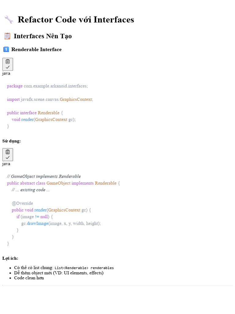 Refactor Code V I Interfaces | PDF