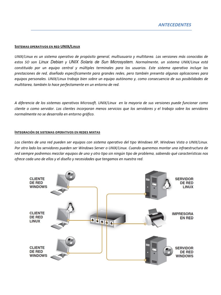 Configuracion de Un Servidor Bajo Unix | PDF | Áreas de informática ...
