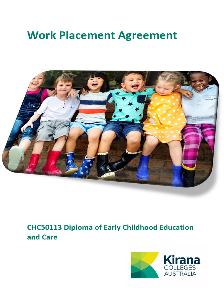 CHC50113 Work Placement Agreement Guide | PDF | Occupational Safety And ...