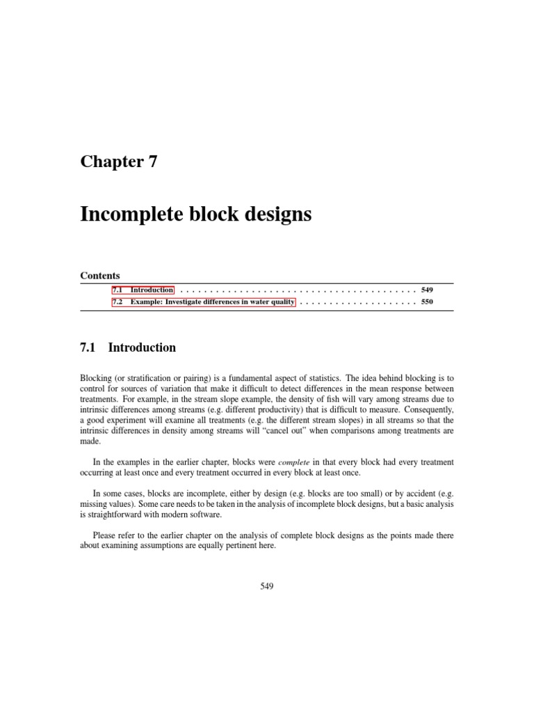JMP-Incomplete Block Design | Download Free PDF | Errors And Residuals ...