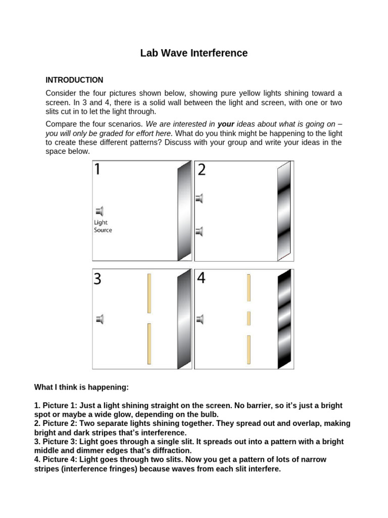 INTERFERENCE AND DIFFRACTION | PDF | Wavelength | Diffraction