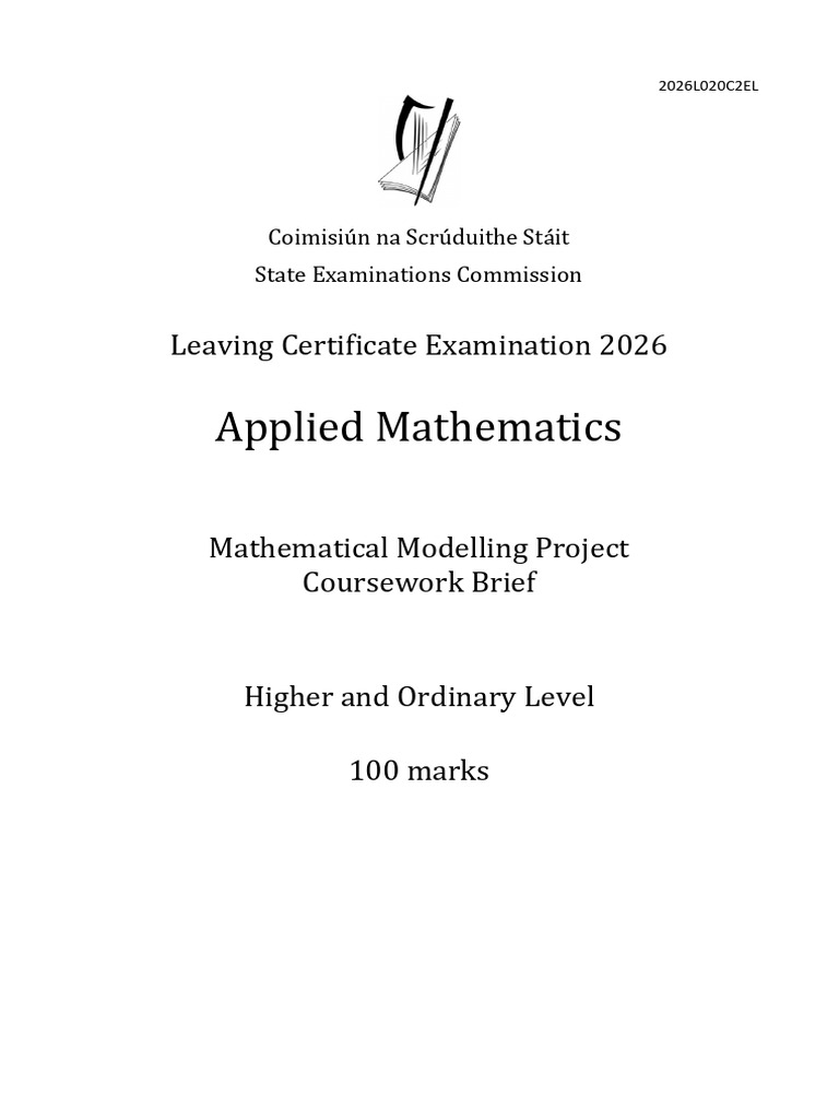 2026 Leaving Cert Applied Maths Project Guide | PDF | Collision | Momentum