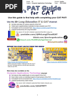 Grade 12 CAT PAT Guide by Mr Long | PDF | Spreadsheet | Websites
