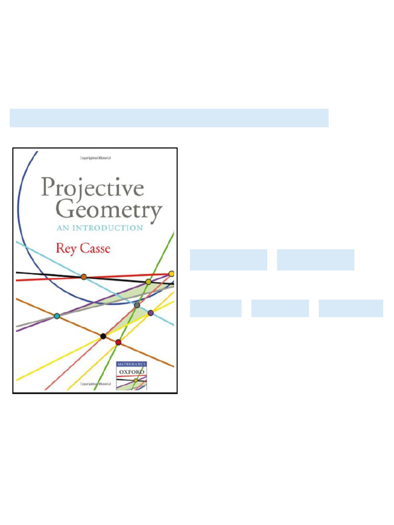 Projective Geometry An Introduction Rey Casse pdf available | PDF | Linear Subspace | Euclidean ...