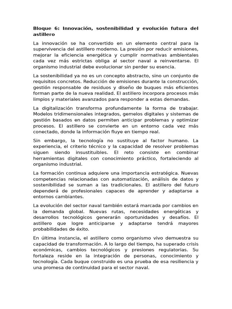 Bloque 6 | PDF | Sustentabilidad | Conocimiento