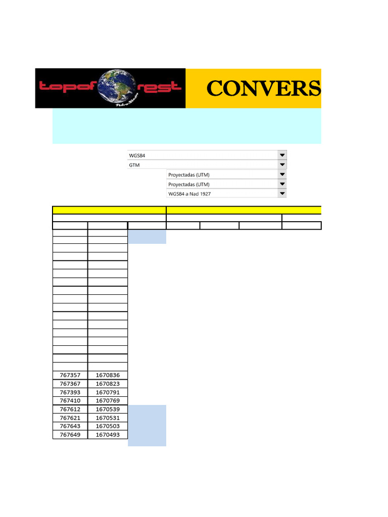 Conversor de Coordenadas WGS84-NAD27 | PDF | Geodesia | Cartografía
