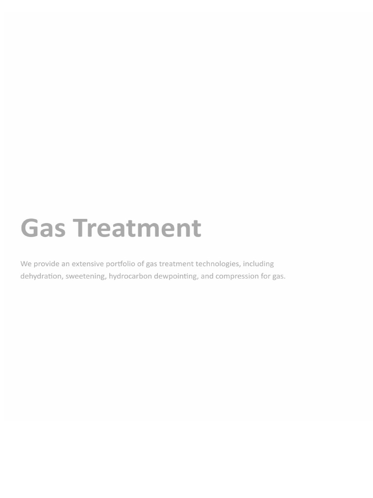 Gas Treatment Processes NOV | PDF