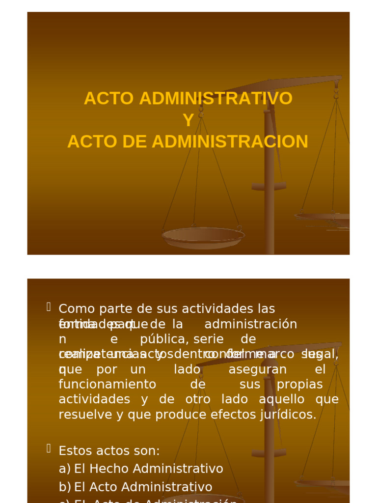 Acto Administrativo y su Naturaleza Jurídica | PDF | Justicia | Crimen ...