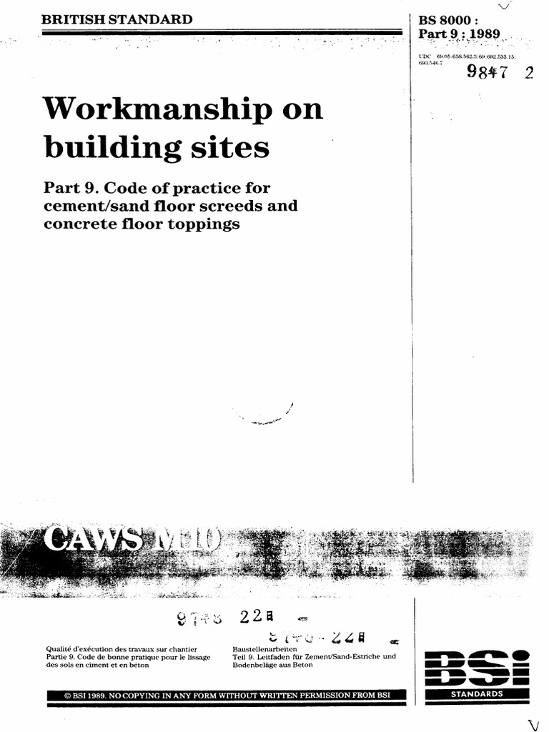 BS 8000 Part9 (1989) | PDF