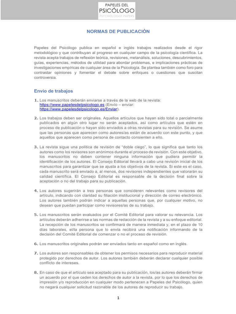 Papeles NormasPublicacion Castellano | PDF | Estilo apa | Citación