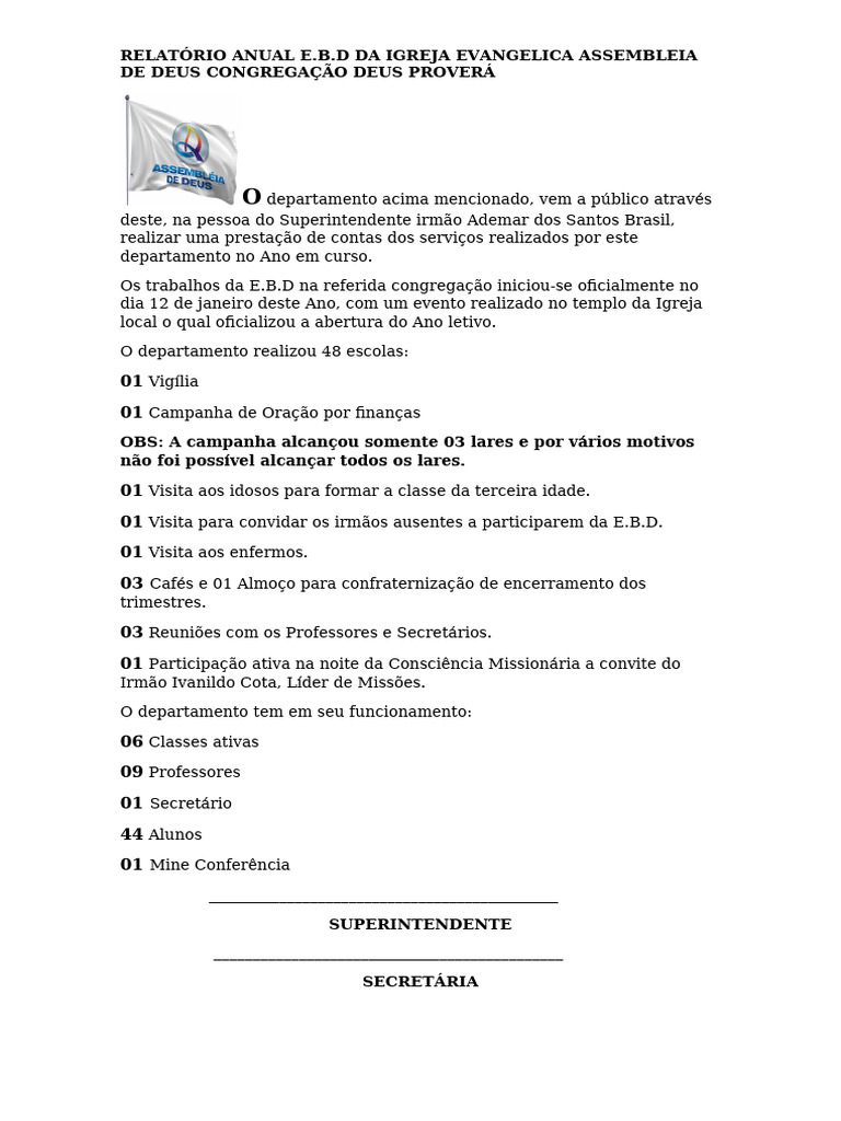 Escola Biblica-Deus Proverá | PDF