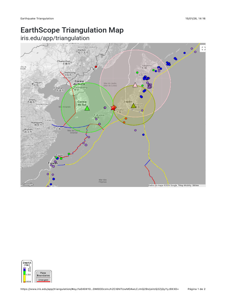 Earthquake Triangulation Map Overview | PDF
