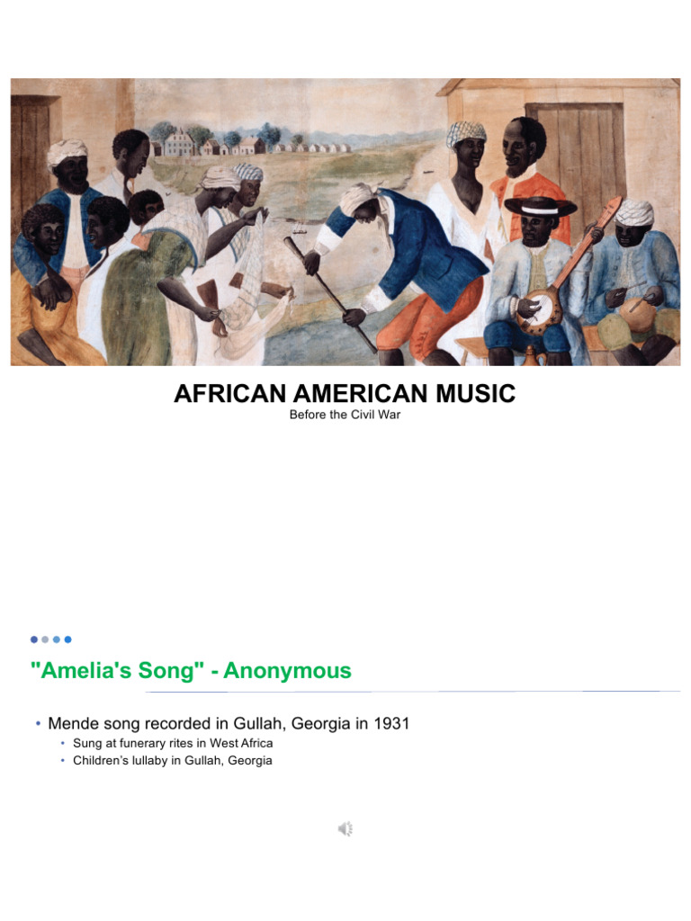 African American Music Before the Civil War | PDF | Musical Forms ...