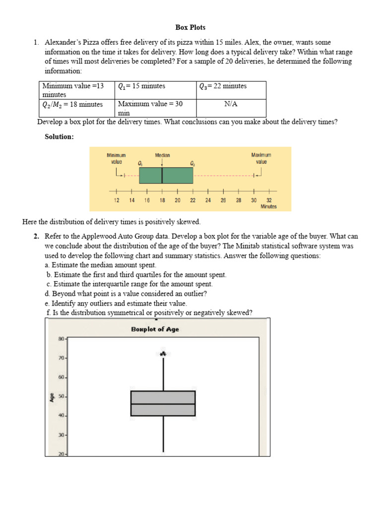 Box Plot | PDF | Quartile | Statistical Theory