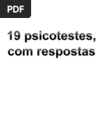 Exercícios Testes Psicotécnicos | PDF | Natureza