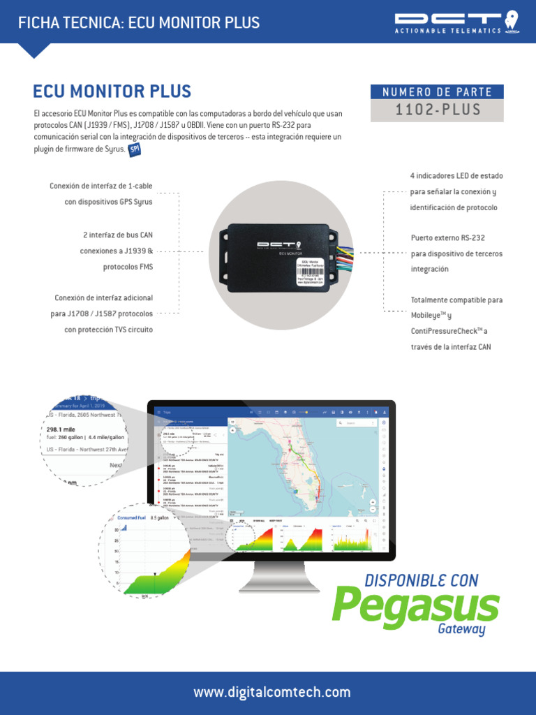 SPA ECU Monitor Plus Datasheet | PDF | Electrónica | Informática