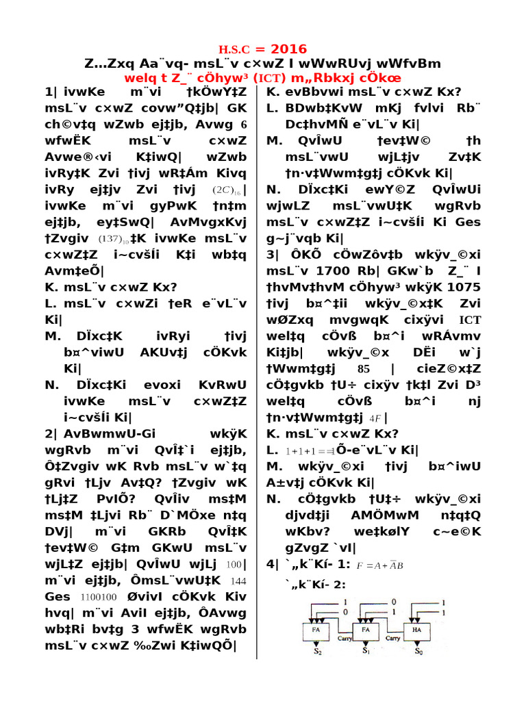 ICT Chapter 3.1-3.2 | PDF