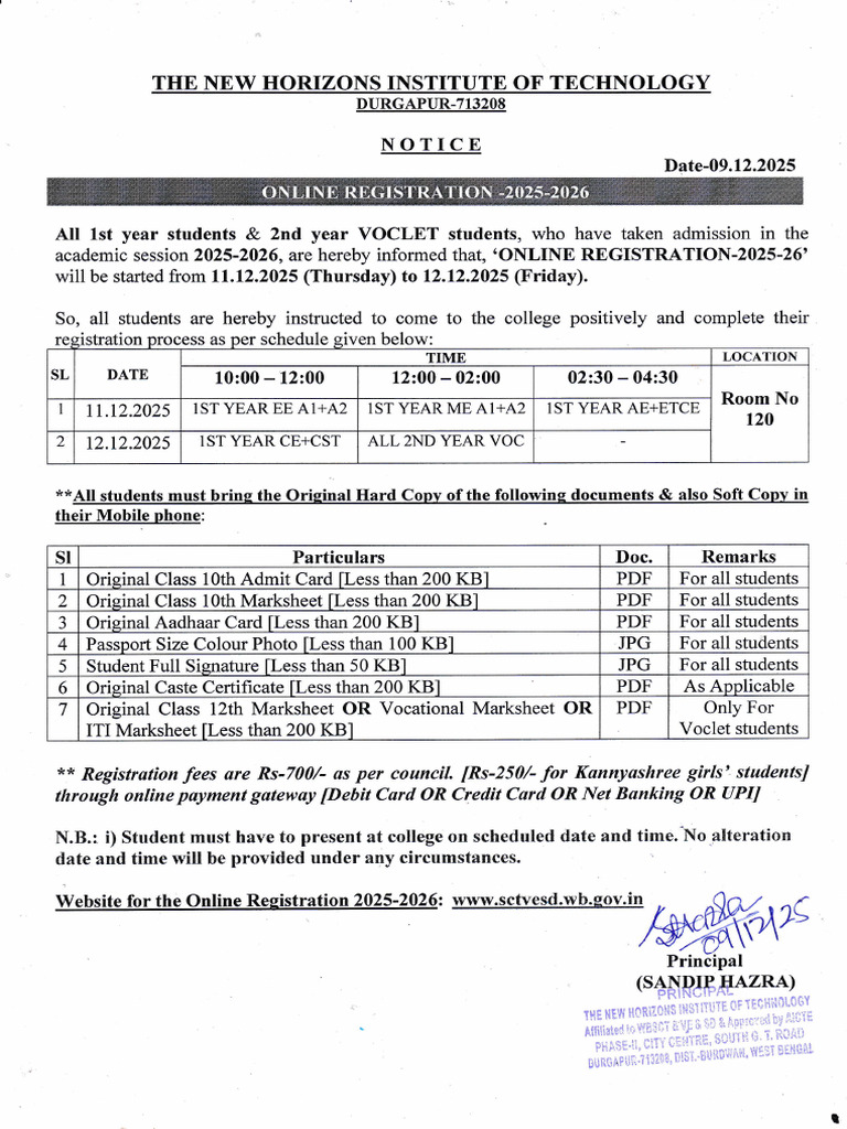 Notice Registration 2025 | PDF | Banking Technology | Payments