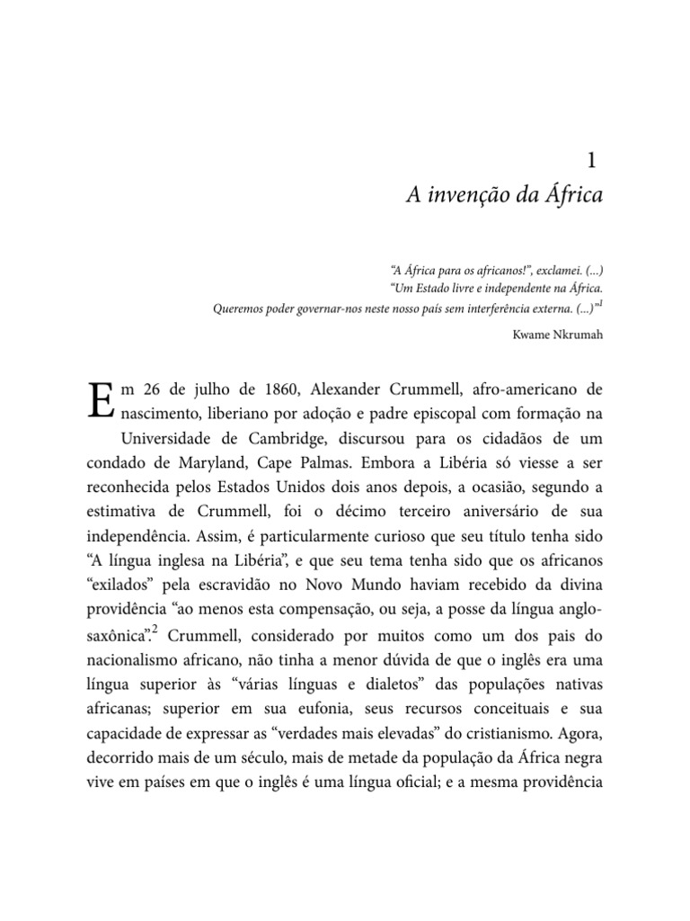 Kwame Anthony Appiah, Na Casa de Meu Pai, Cap. 01 (1997) | PDF ...