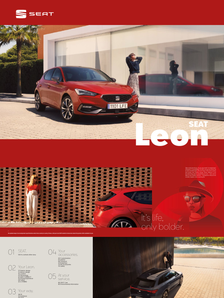 SEAT Leon: Bold Design & Innovation | PDF | Plug In Hybrid | Traffic