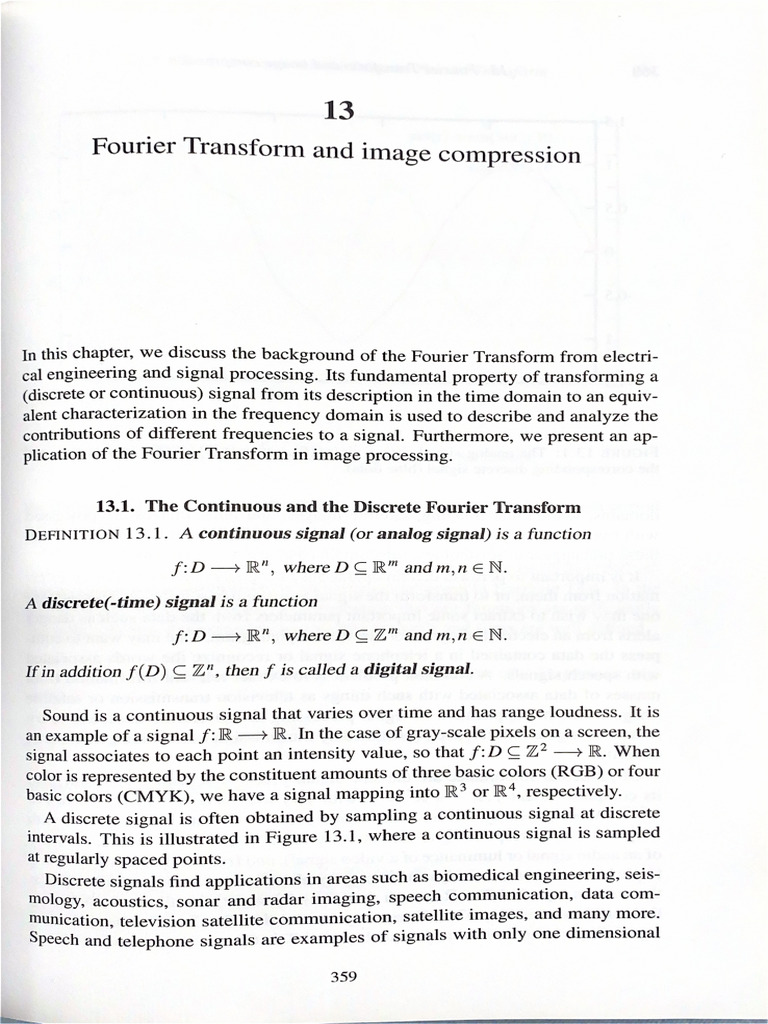 Fourier Transform and Image Compression | PDF