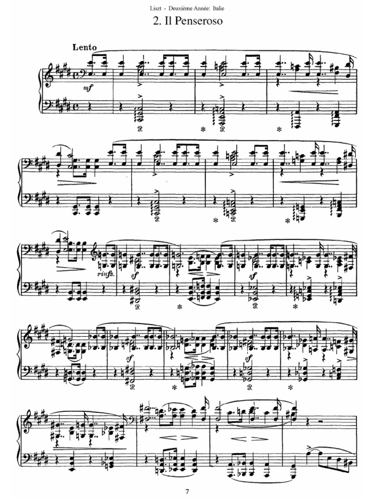 Liszt Il Penseroso | PDF