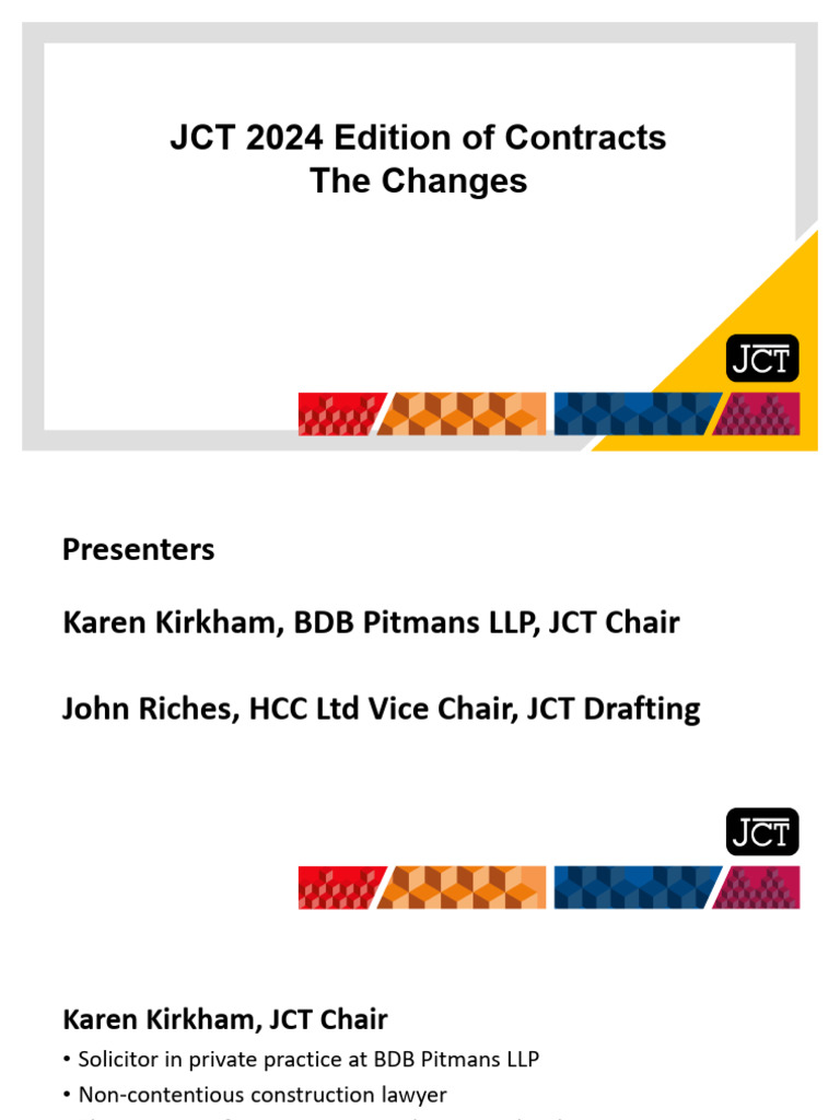 JCT Update Presentation 2024 WS (31307625.1) | PDF