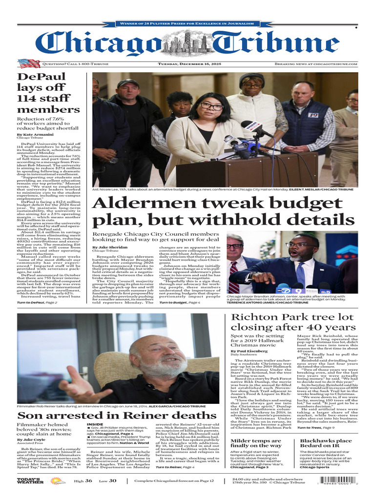Chicago News: Budget, Weather, and Layoffs | PDF | Prosecutor