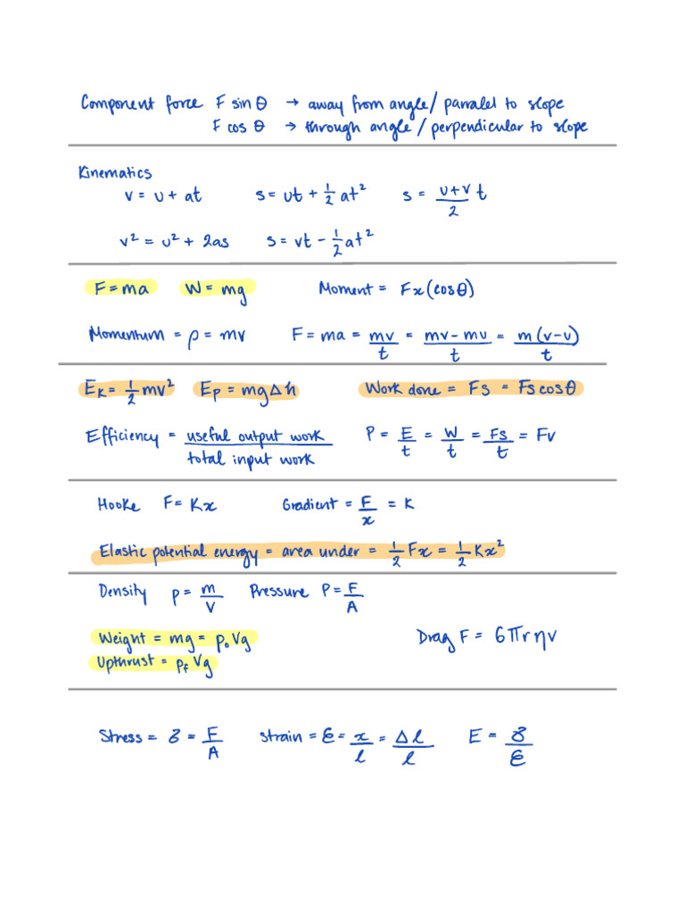 Physics Concepts: Forces and Energy | PDF