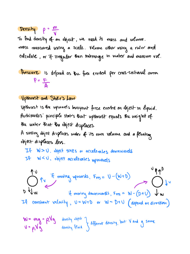 Understanding Density, Pressure, and Viscosity | PDF