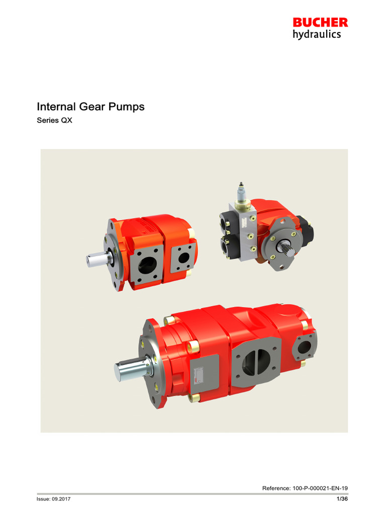 QX Internal Gear Pump Overview | PDF | Pump | Gases