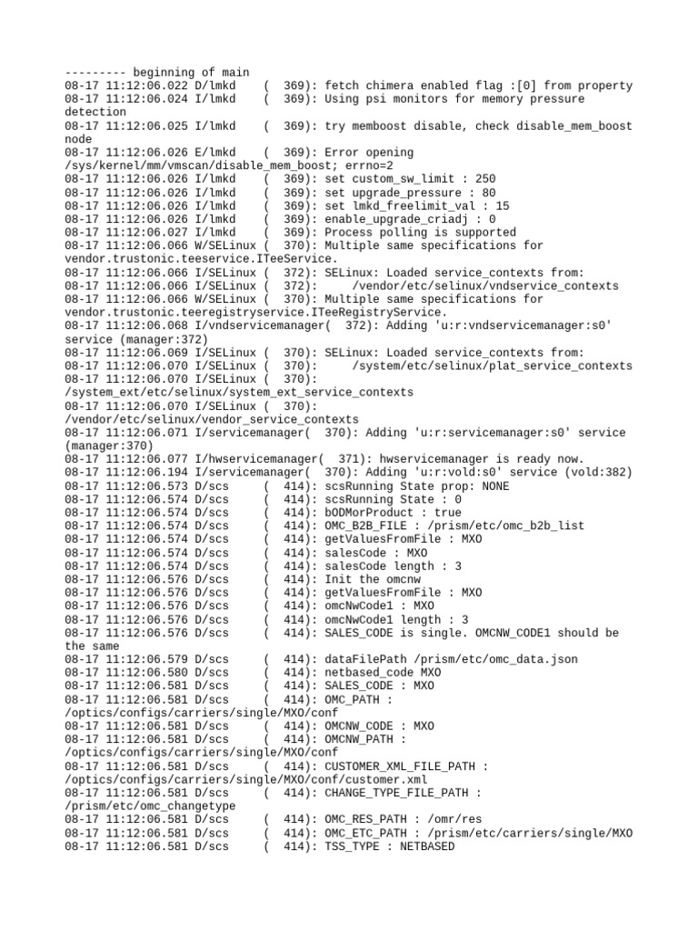 Logcat Home Fota Update Log | PDF | Operating System Technology | Computing