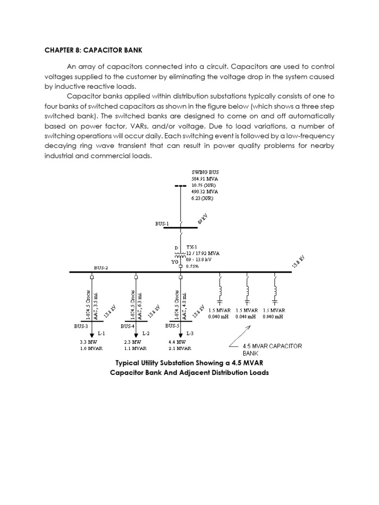 Capacitor Bank Installation and Benefits | PDF | Capacitor | Ac Power