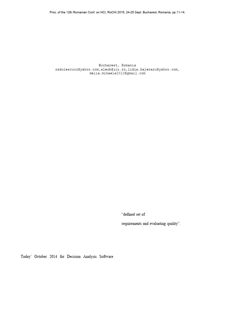 Multi-Criteria Decision Making Software Products - A | PDF | Usability ...