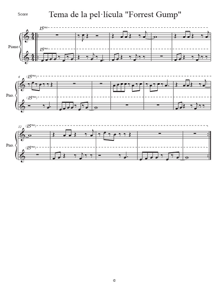 Forrest Gump - Score | PDF
