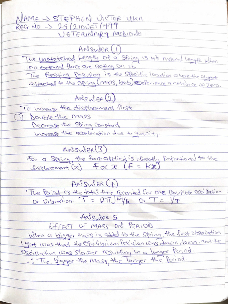 Physics 103 Assignment - Compressed | PDF