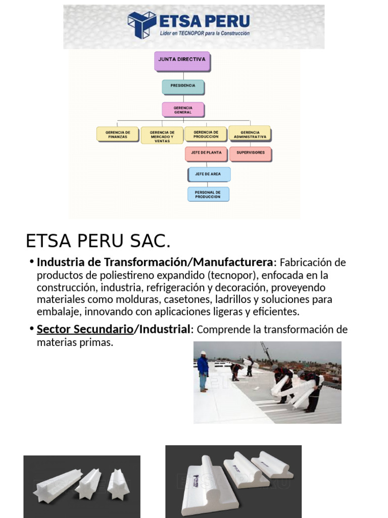ETSA Perú: Innovación en Tecnopor | PDF