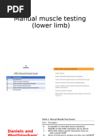 Hip Flexion MMT Grading Guide | PDF