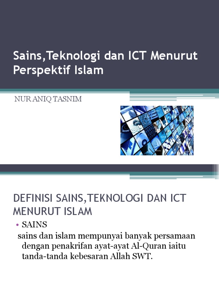 Sains, Teknologi Dan ICT Menurut Perspektif Islam | PDF | Ilmu Sosial ...
