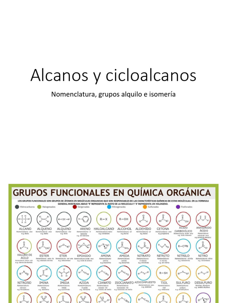 Nomenclatura de Alcanos y Cicloalcanos | PDF | Alcano | Química Orgánica