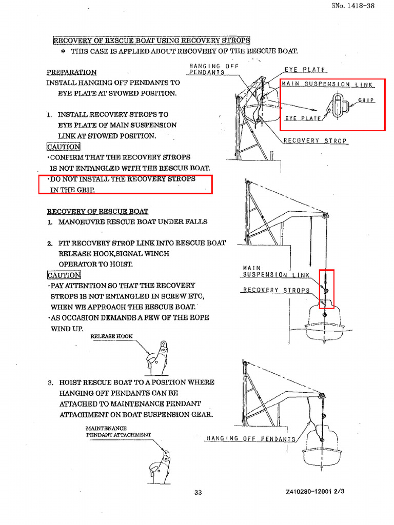 Rescue Boat Recovery Procedure Guide | PDF