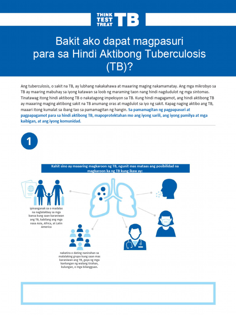 Why Should I Be Tested Fact Sheet Tagalog | PDF
