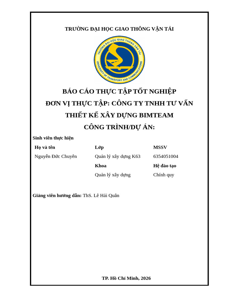 Báo Cáo Thực Tập Tốt Nghiệp | PDF