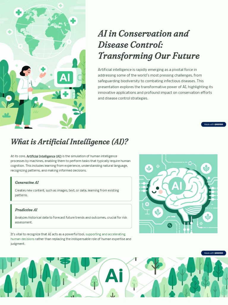 AI's Role in Conservation & Disease Control | PDF | Artificial ...