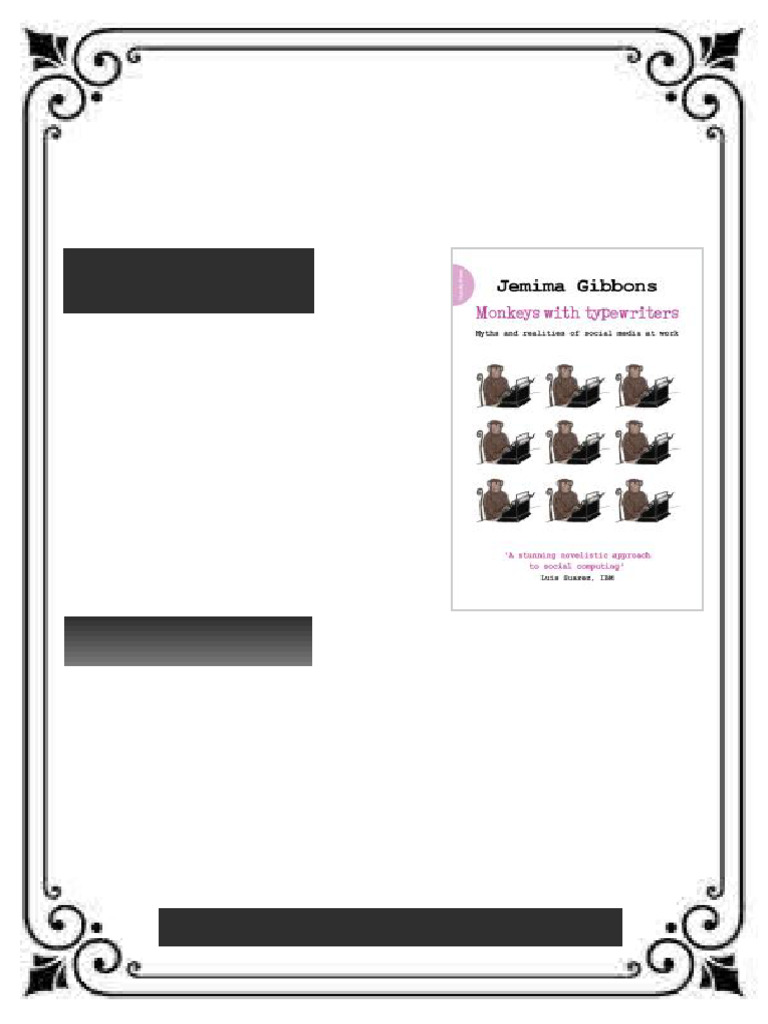 Monkeys with Typewriters Myths and Realities of Social Media at Work ...