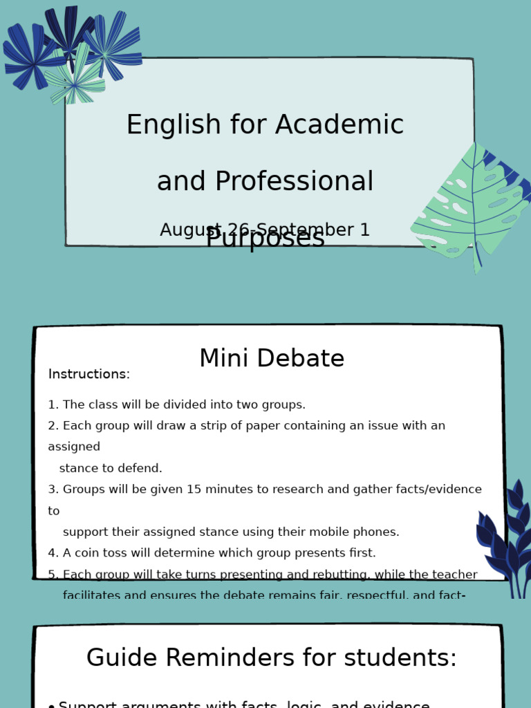Position Paper PPT | PDF | Argument | Persuasion