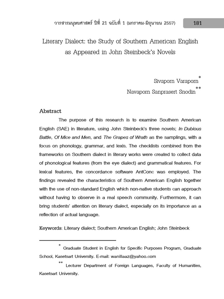 Fhumrpc,+Journal+Manager,+09Literary+Dialect+the+Study+of+Southern ...