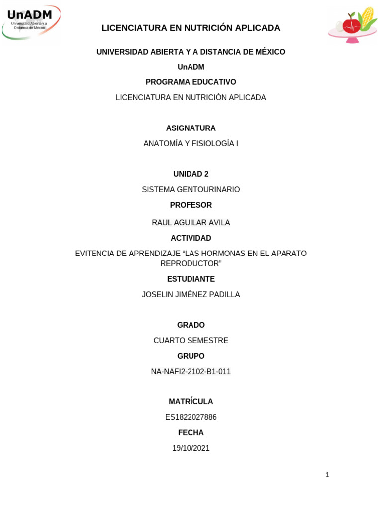 AFI2_U2_EA_JOJP | PDF | Fertilidad | Andrógino