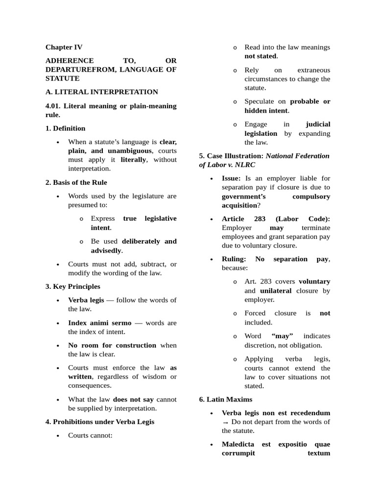 Statutory Interpretation Principles | PDF | Leasehold Estate | Common Law