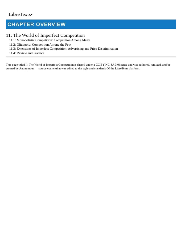 The World of Imperfect Competition | PDF | Monopoly | Profit (Economics)